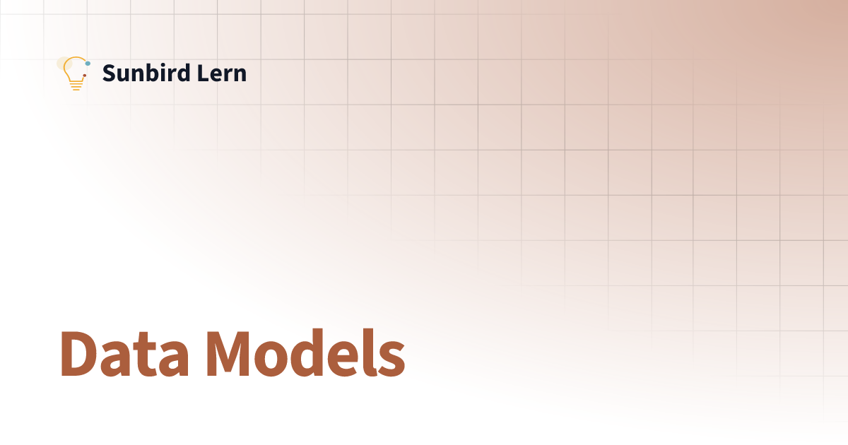 Data Models | Sunbird Lern
